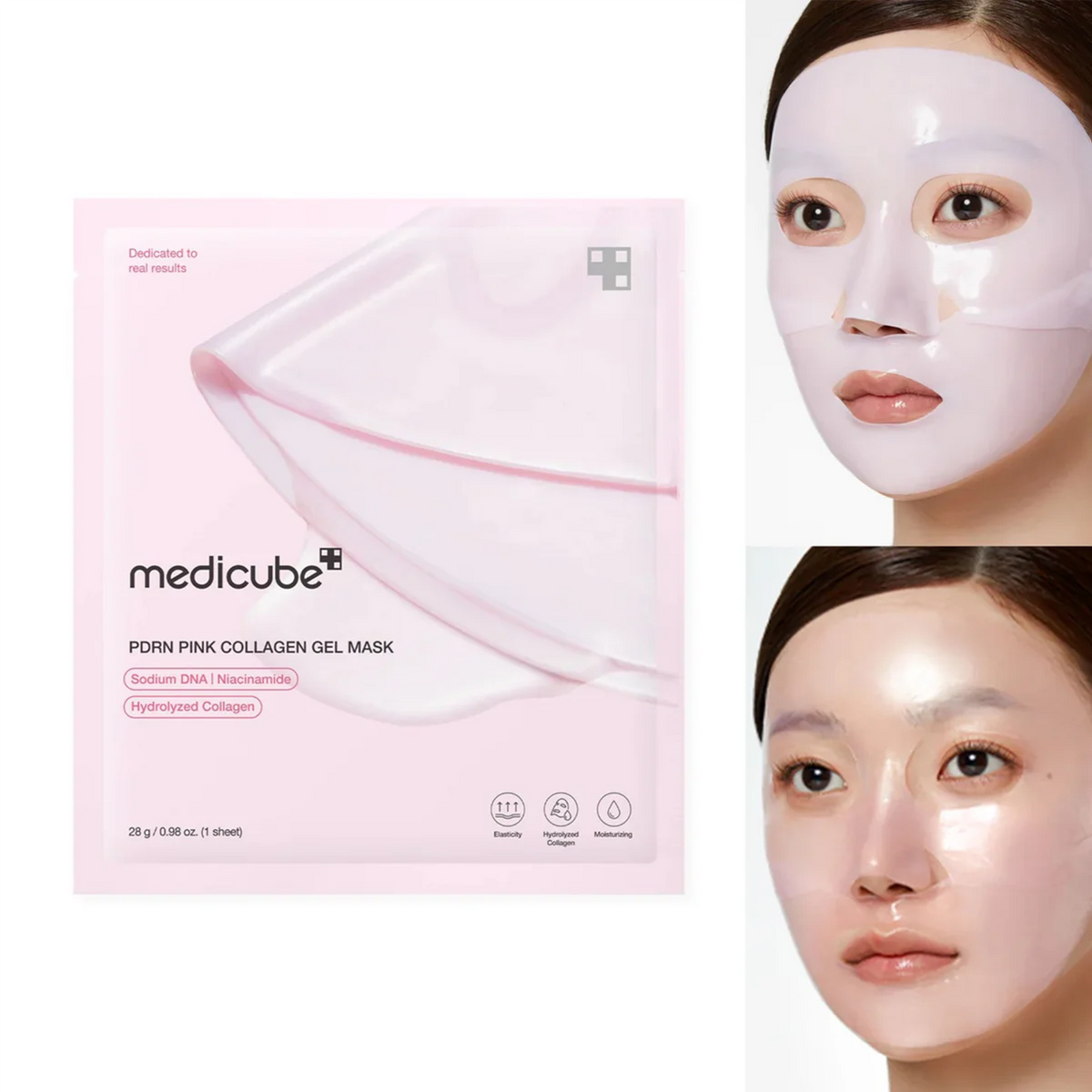 MEDICUBE PDRN Pink Collagen Gel Mask (1pc or 4pcs) – Skin Cupid