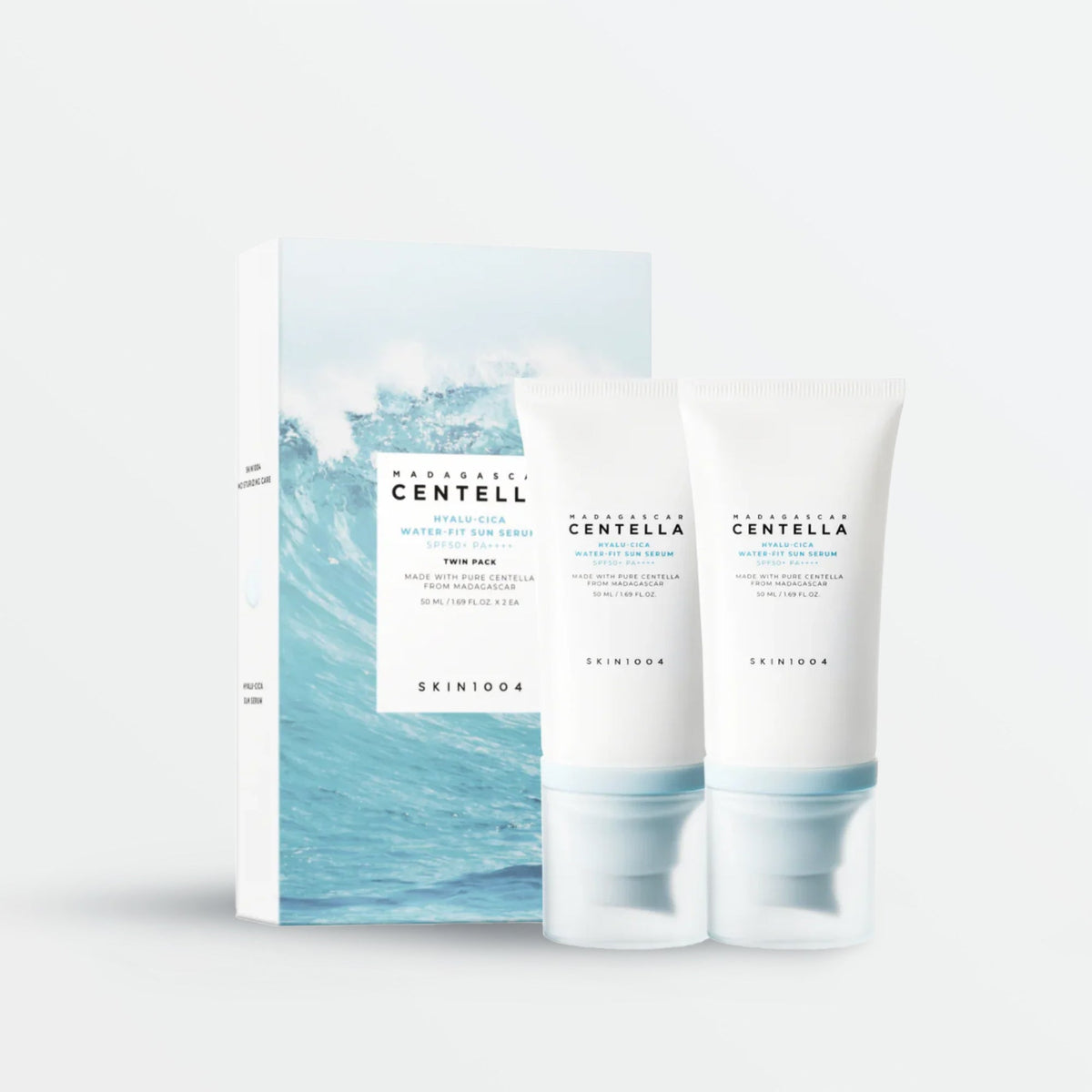 SKIN1004 Twin Pack Madagascar Centella Hyalu-Cica Water-Fit Sun Serum ...